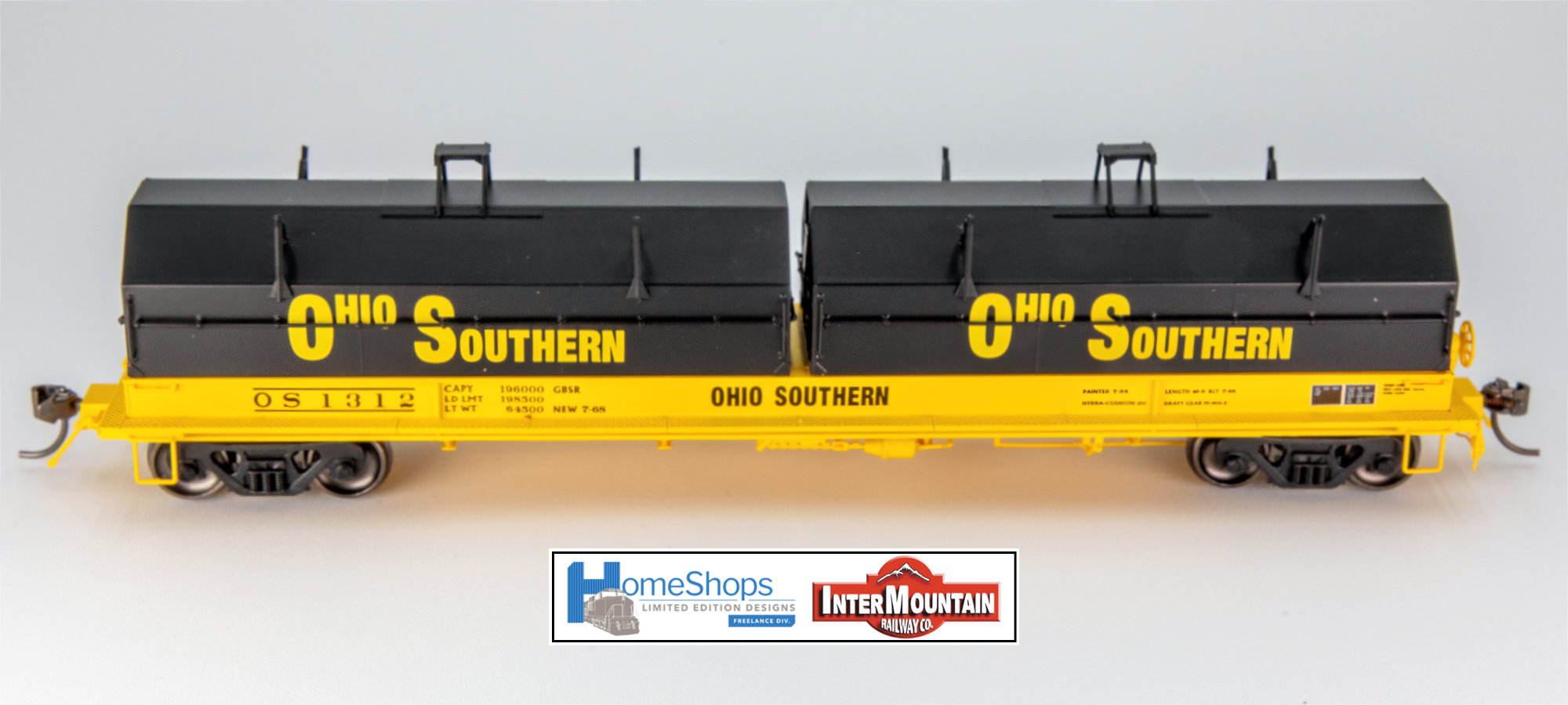 OS 1312 - HO Scale Ohio Southern Evans Steel Coil Car – Home Shops LLC